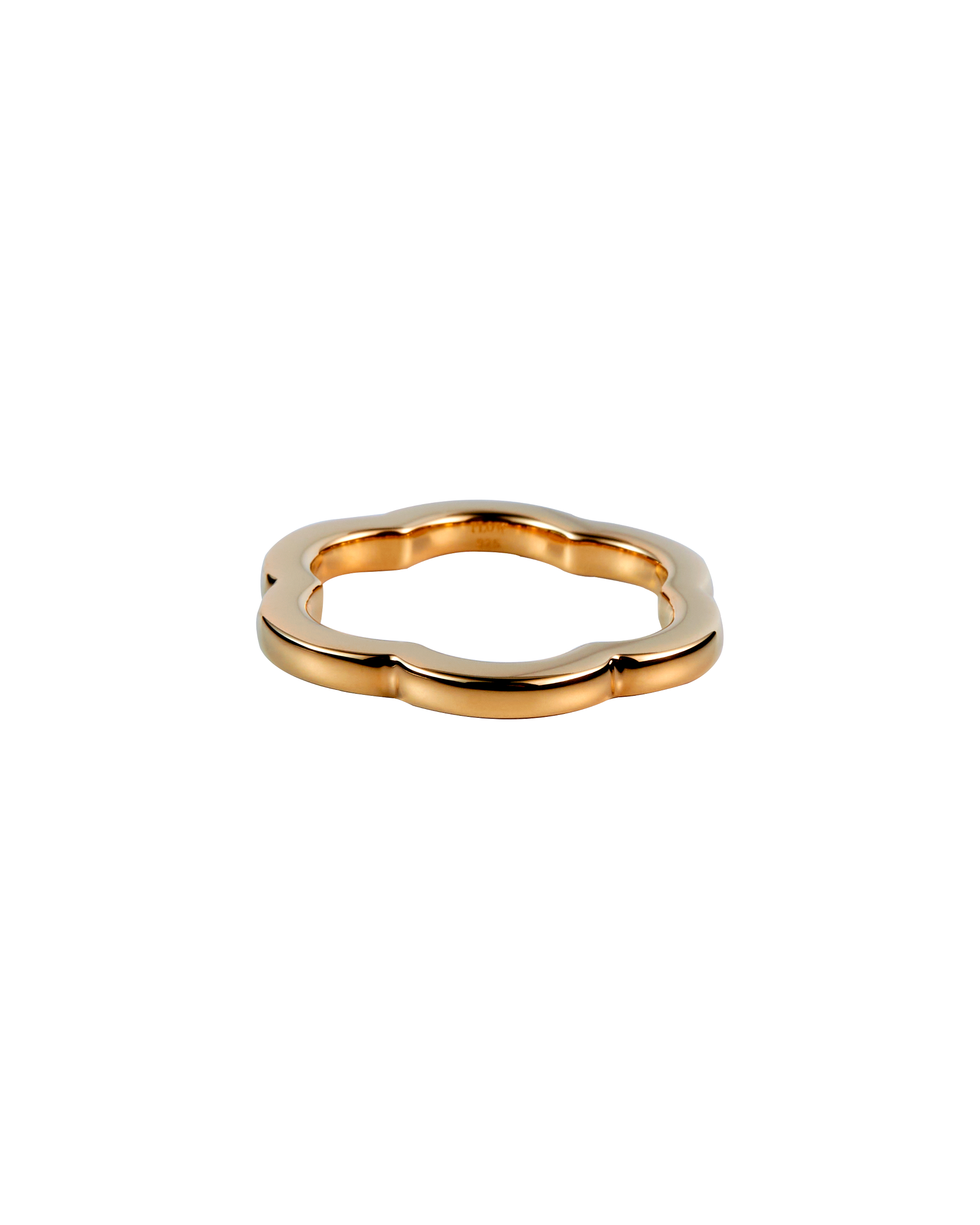 Flower Line Ring S -Gold-
