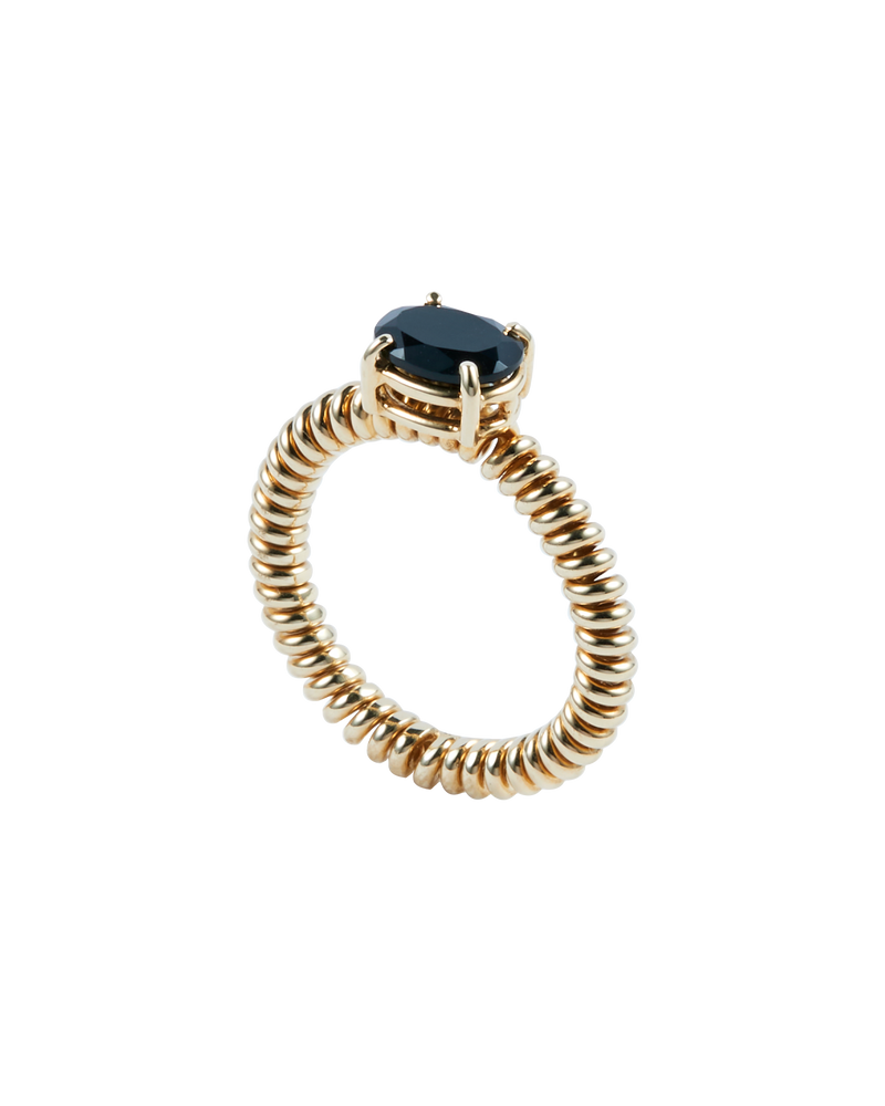 Onyx Spring Stone Ring -Gold-