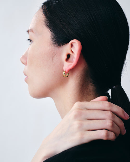 French Pierce Small -Gold-